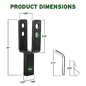 EBESTTECH 1PC Quick Hitch Adapter Bracket fit for Category 1 Quick Hitch Used to Adjust Top Link Bracket Movements Adjustable Top Bracket Hitch Adapter