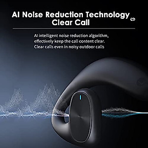 Open Ear Headphones Wireless Bluetooth Running Earbuds with Earhooks Air Conduction Headphones Waterproof Over The Ear Wireless Earbuds for Gym Cycling Workout Sport Open Ear Earbuds with Ear Hook