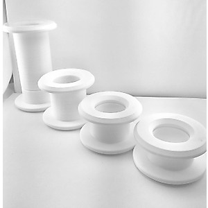 1.20" ID Cable Pass Through Wall Port 3 5/8" - 5 1/4" Wall Thickness (White) - Pass Cables from one Side of a Wall or Barrier to The Other.