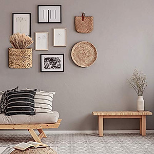 Artera Wicker Hanging Basket - 30cm x 13 cm Small Woven Fern Hanging Basket Flower Plants, Water Hyacinth Woven Basket