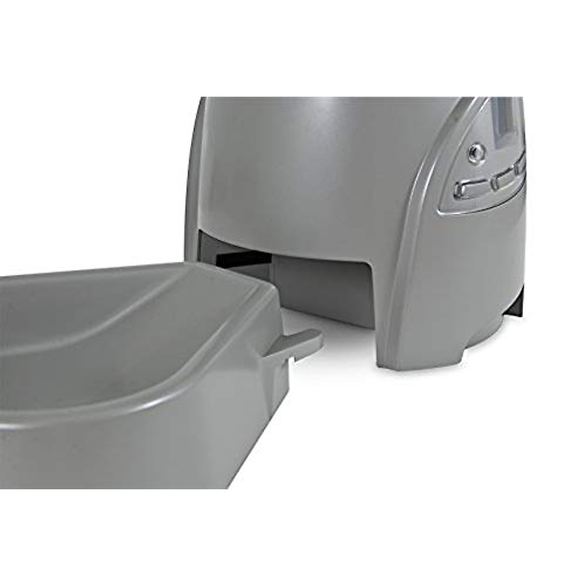 Petmate Portion Right Programmable Dog and Cat Feeder 2 Sizes Brushed Nickel