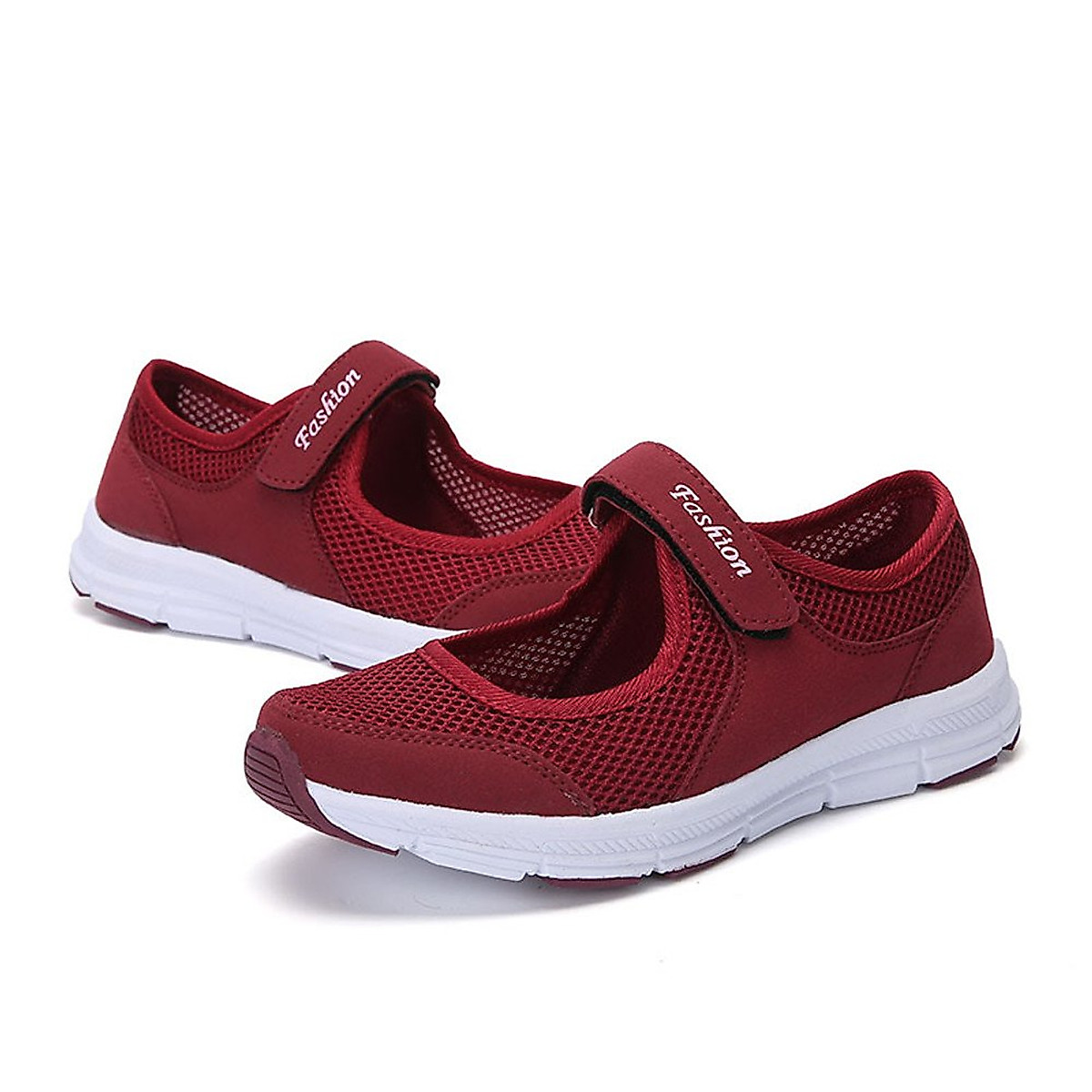 JWSVBF Womens Running Shoes Walking Comfy Strappy, Slip On Women Arch Support Lightweight Plantar Fasciitis Sneakers Ankle Buckle Lace Up Fashion Casual Shoes Unisex Fashion Autumn