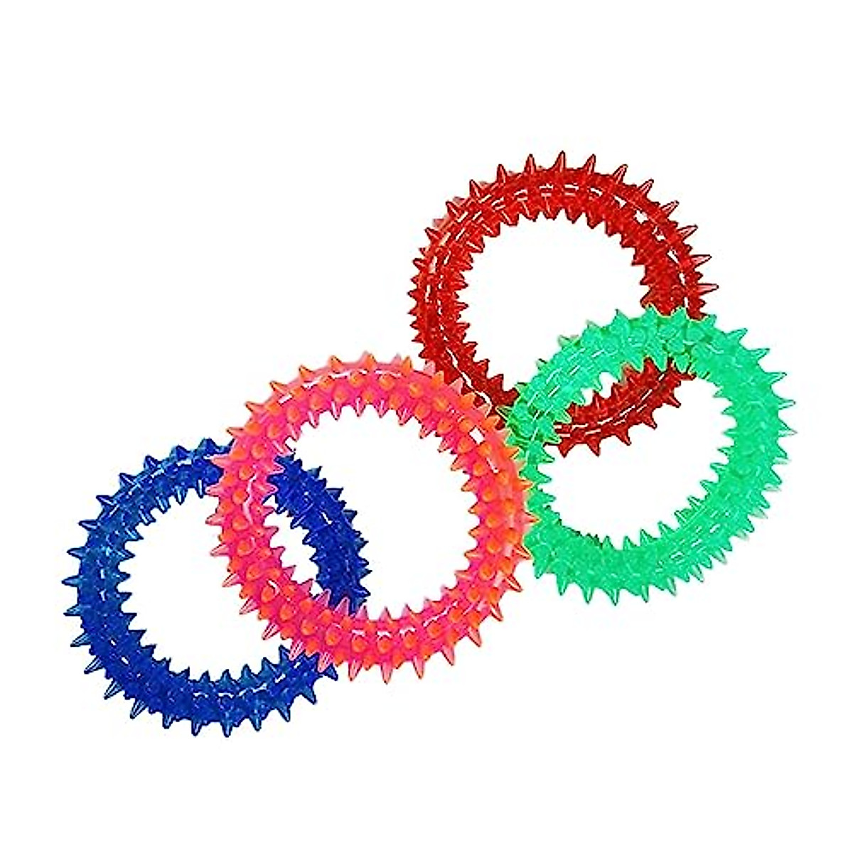 Lerpwige Pet Ring-Shape Molar Rod Durable Chew Toy Puppy Teething for Teething Cleaning Dog Ring Chew Ring Toy Teeth Cleaning Dog Teething Toy for Teeth Cleaning