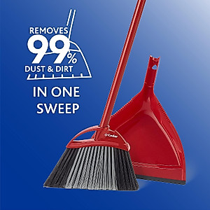 O-Cedar Power Corner Angle Broom with Dust Pan (Pack of 3)