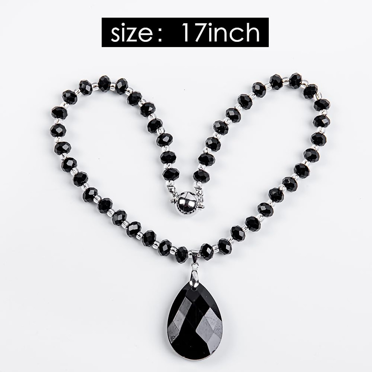 XBYZWM Handmade Magnetic Curtain Tieback,Crystal Curtain Buckle, Luxury Curtain Holdbacks,Suitable for Bedroom, Living Room (Crystal Black)