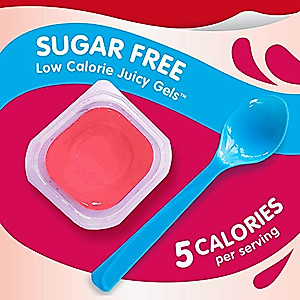 Snack Pack Sugar Free Cherry Flavored Juicy Gels, 4 Count Snack Cups