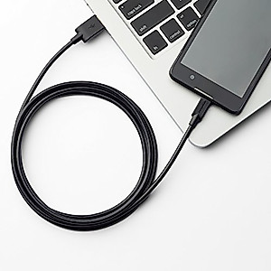 Amazon Basics USB 2.0 A-Male to Micro B Cable, 6 feet, Black, Printer