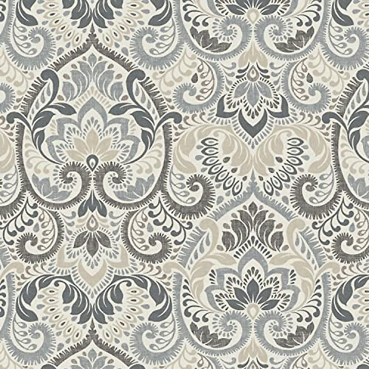 Arden Selections Outdoor Dining Chair Cushion 20 x 20, Neutral Aurora Damask