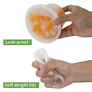 [50 Sets - 16 oz.] Plastic Deli Disposable Food Storage Containers With Airtight Lids, Deli, Slime, Soup, Meal Prep Containers | BPA Free | Stackable | Leakproof | Microwave/Dishwasher/Freezer Safe…