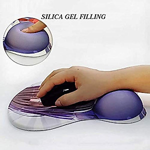 fonyell My Hero Academia 3D Anime Mouse Pad with Wrist Support Cartoon Silica Gel Wrist Rest Cushion Pain Relief for Gaming Office (Bakugou Katsuki)