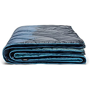 Rumpl The Original Puffy | Printed Outdoor Camping Blanket for Traveling, Picnics, Beach Trips, Concerts | 52" x 75" | Blue Ridge Fade, 1-Person