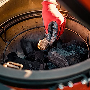 Kamado Joe Jr. 13.5-inch Junior Grill Cover + Big Block XL Lump Charcoal + Fire Starters Bundle