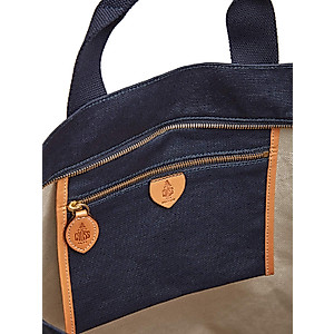 Mark Cross, Weatherbird Canvas Tote, Medium, Navy