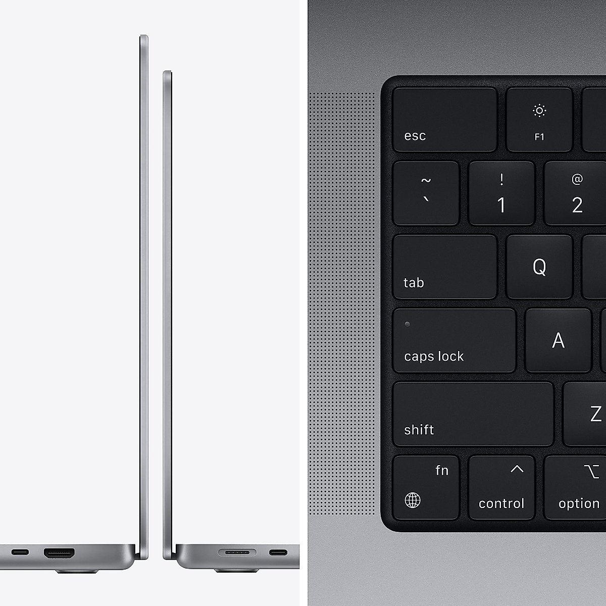 (CTO) Apple 14-in MacBook Pro M1 Max 10-core CPU 24-core GPU chip - 512GB SSD 32GB Space Gray (Fall 2021) - Z15G001WE
