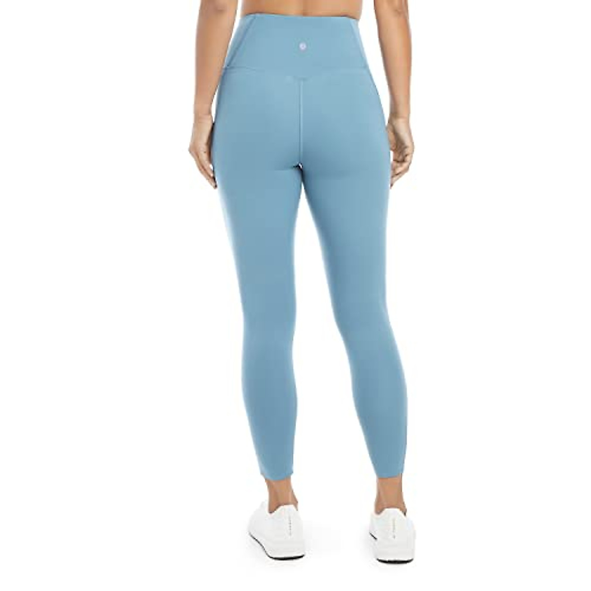 Danskin Women's High Rise Bonded Legging, Strom Blue, Small