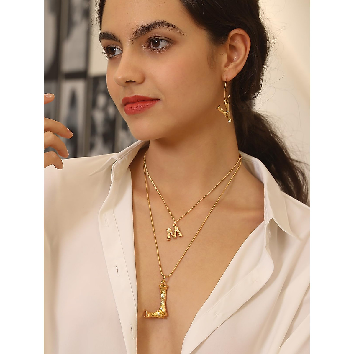 Classy Snake Chain Jewelry Women DIY Slim Chain Necklace 22 Inch 2MM Shiny Charms