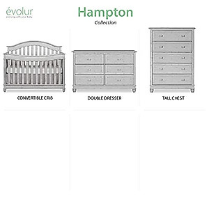 Evolur Hampton/ Parkland 5 in 1 LifeStyle Convertible Crib
