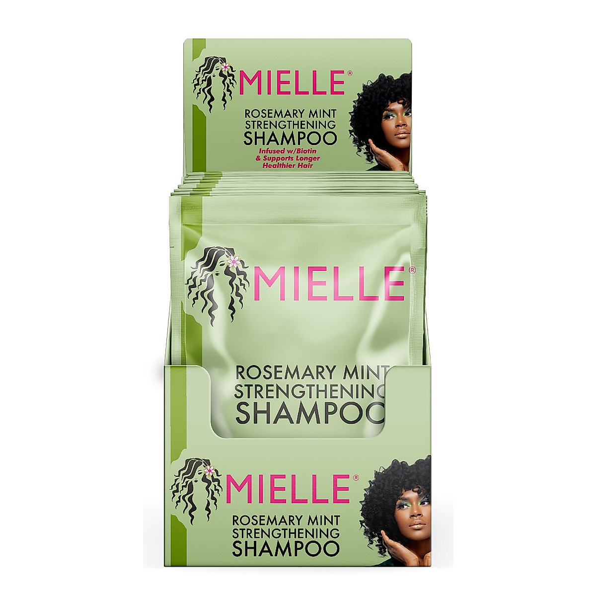 Mielle Rosemary Mint Strengthening Shampoo w/Biotin 1.75 Fl Oz (Pack of 3)