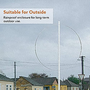 MLA-30+ Loop Antenna,0.5-30MHz Active Receiving Antenna,MLA-30 Plus Loop Antenna for HA SDR Short Medium Wave Radio,with 10m Feeder,Built-in Low Noise Amplifier,for Rooftop,Balcony