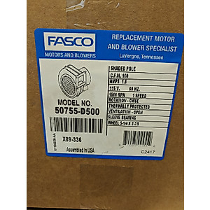 Replacement Blower for Wood Stoves 50755-D500 Heat Tech, Nesco, US Stove, Mt. Vernon, Arrow Heating, Waterford Stove, Even Temp, Earth Stove, Travis, Country Flame, Martin Industries, Regency