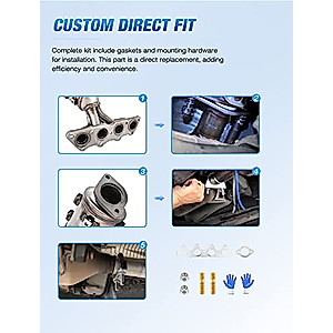 Nilight Catalytic Converter for Hyundai Accent 2012-2017/Hyundai Veloster 2012-2017/Kia Rio 2012-2014/Kia Soul 2012 2013 2014 2015 2016 (EPA Standard)