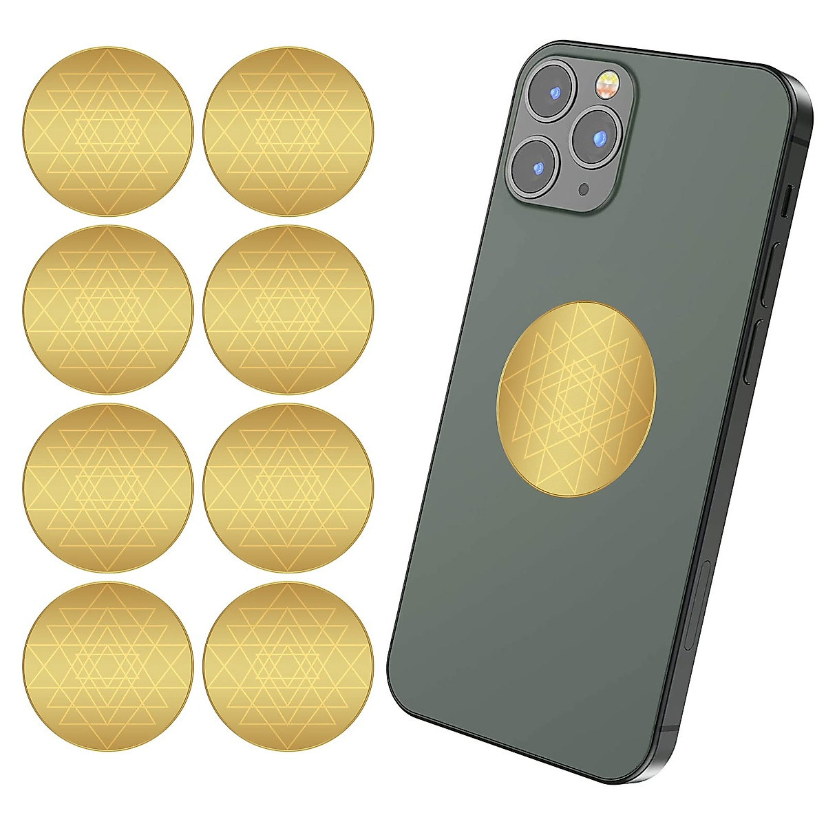 Only Jane 8PCs Protection Cell Phone Sticker, 5G New Phone Protector, 360 Round Block Electromagnetic Waves for Mobile, Computer, Radio, Laptop, Tablet PC, WiFi Router, TV, All E-Devices!