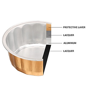 EUSOAR Disposable Foil Ramekins with Lids, 30 pack 8oz 235ml Aluminum Foil Muffin Liners Cupcake Baking Cups, Mini Pie Pans with Lids, Foil Baking Cups Containers for Creme Brulee or Cupcake