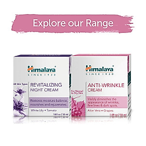 Himalaya Anti-Wrinkle Cream for Reducing Wrinkles, Fine Lines and Dark Spots, Moisturizes & Repairs, 1.69 oz