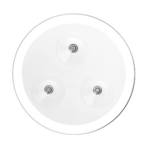 15X Magnifying Mirror -Snowflakes 6-Inch Round Makeup Mirror with Suction Cups for Easy Mounting - Ideal for Makeup, Eyeliner Application, Tweezing, Blackhead & Blemish Removal -Travel-Friendly