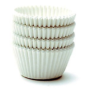 Decony Giant Muffin Cups Paper Liners - 500 Pc. -USA MADE- White Cupcake Liners for Baking for Large/Jumbo Muffins- Food-Grade, Quick-Release Paper- 2 1/4'' x 1 7/8" = 6''