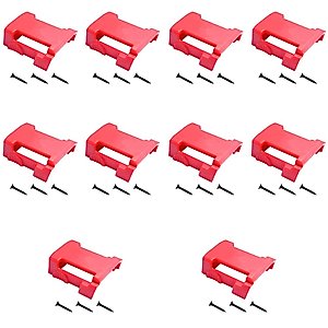 UOSXVC 10-Packs Battery Holders for Milwaukee 18V Mount Dock Fit for M18 Battery (No Battery)