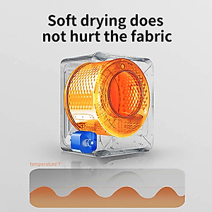 Compact Laundry Dryer,Portable Automatic Drying temperature system Dryer Machine,110v 850w for Small Spaces white