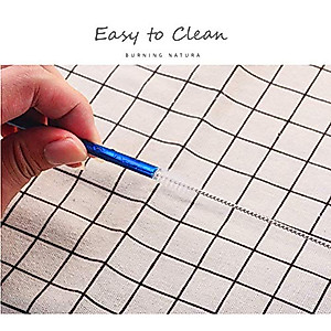 10.5 Inch Long Stainless Steel Straws with 2 Cleaning Brush Reusable Colored Metal Drinking Straws Long Straight Straws For 30oz Tumbler,Starbucks, Mason Jar (8 Long Stright)