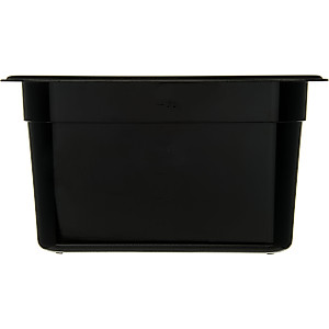 Carlisle FoodService Products 3088203 StorPlus High Heat Food Pan, 6" Deep, Quarter Size, Black