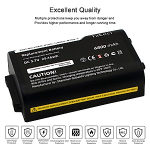 Gikysuiz Replacement Battery for Honeywell Dolphin 99EX & 99GX Series Mobile Computer fits Part Number 99EX-BTES-1 Li-ion Extended Battery 99EX-BTEC-1 Battery 3.7V/6800mAh