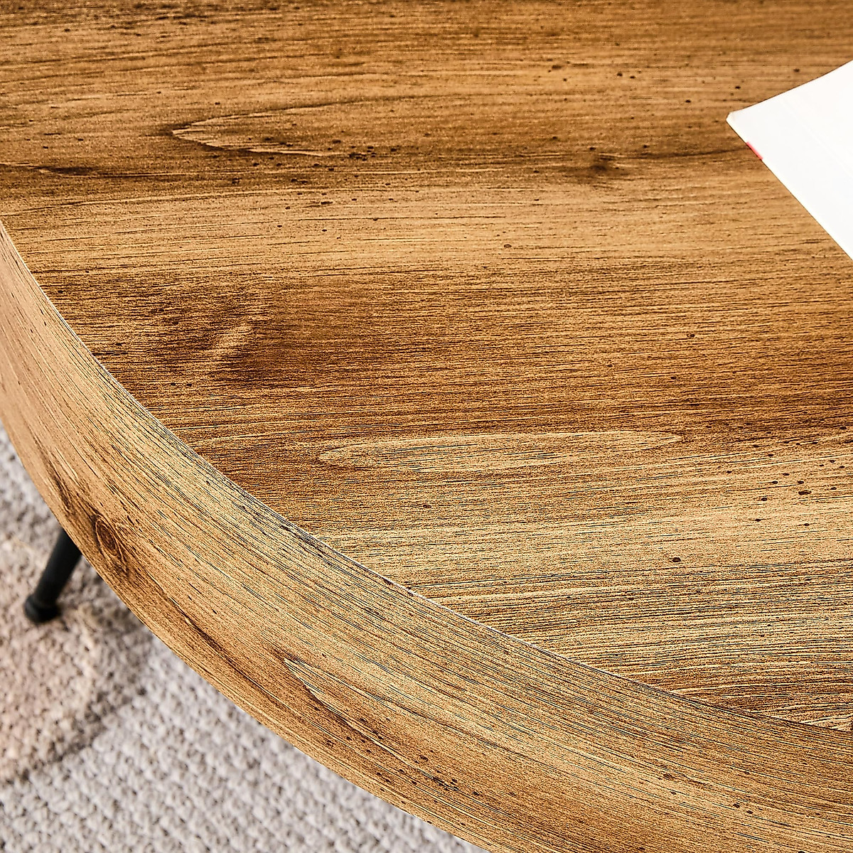 LKTART 31.5'' Modern Round Coffee Table Accent Table for Living Room Dining Room Bedroom Office