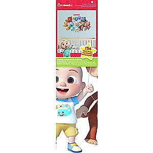 RoomMates RMK4959GM Cocomelon Giant Peel and Stick Wall Decals with Alphabet