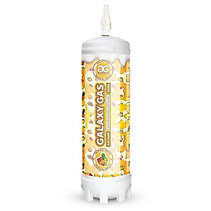 Galaxy Gas Tropical Punch Flavor, Whipped Cream Dispenser Cartridge Tank, Nitrous Oxide 2.2L 1100 Gram, Whipped Cream Tank, N2O Charger Tank, 1 Cylinder