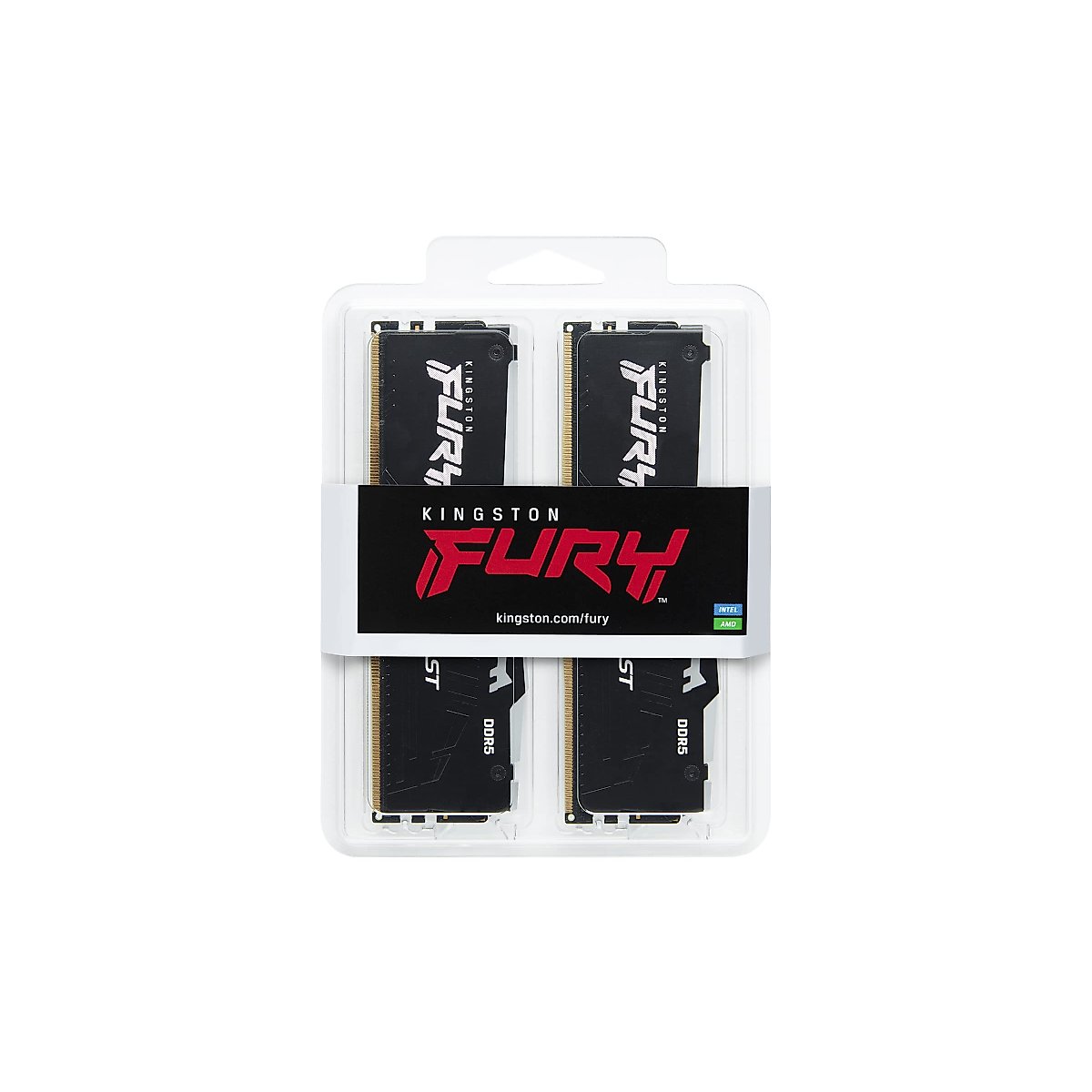 Kingston Technology Kingston Fury Beast RGB 16GB 5200MT/s DDR5 CL36 Desktop Memory Single Module | Infrared Sync Technology | AMD Expo | Plug N Play | KF552C36BBEA-16