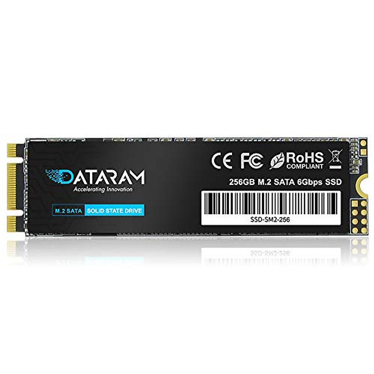 Dataram M.2 SSD 256GB, M.2-2280 Internal Hard Drive Sata Protocol, 550MB/S 6Gbps,High-Performance for Laptop PC, Desktop
