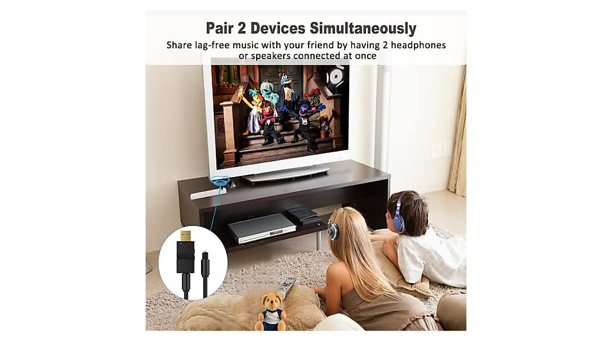 Isobel Bluetooth 5.0 Transmitter for TV, PC & Gaming Consoles