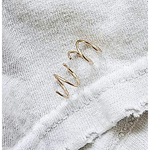 Double Hoop Twist Earrings - Single earring or a Pair of earrings • 8 mm Two Piercing Earring • Tiny Huggie Hoops • Minimal Spiral Earring • Double Cartilage or Helix Piercing