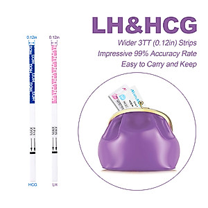 MomMed Ovulation Predictor Kit (HCG25-LH100), with 25 Pregnancy Test and 100 Ovulation Test Strips, Easy to Use Ovulation and Pregnancy Tests with 125 Urine Cups, Accuracy Fertility Test, OPK Test