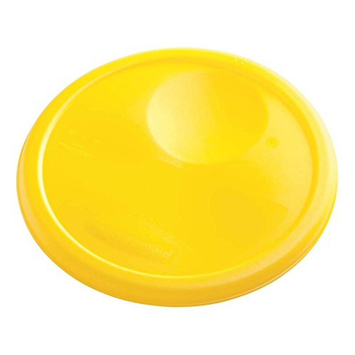 Rubbermaid Commercial Products Round Food Storage Container Lid, Yellow, Compatible with 6-8 Quart Bins, Pack of 12