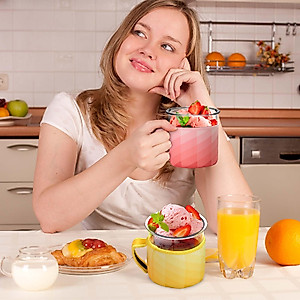 OVRRCSME Deluxe Ice Cream Pints Neoprene Sleeves 4 Pack，Compatible with Ninja Creami NC501 NC500 Series 24oz Ice Cream Maker Containers (24oz 4 Cups+4 Sleeve)