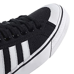 adidas Originals Men's Nizza Sneaker, Core Black/Cloud White/Cloud White, 11 M US