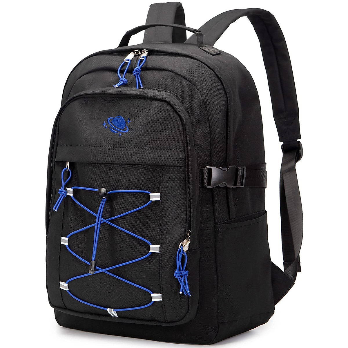 mygreen Fashion Backpack for Girls Boys Casual Daypack Girls Backpack Ultra-Lightweight Schoolbag Children Bookbag College Child Backpack Teen Waterproof Black Blue