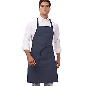 Chef Works Unisex Butcher Apron, Navy, One Size