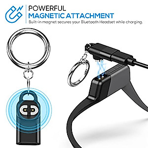 2-Pack Charging Adapter Replacement for AfterShokz Aeropex AS800 & Shokz OpenRun Pro & OpenRun & OpenRun Mini & OpenComm, USB Type C Charger Adapter for AfterShokz Aeropex Bone Conduction Headphones