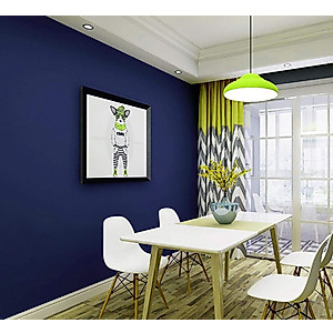 17.7" x118" Yasinet Dark Blue Peel and Stick Wallpaper Blue Contact Paper Waterproof Self Adhesive Removable Blue Wall Paper Textured Wallpaper Decorative for Wall Covering Countertop Table Vinyl Film